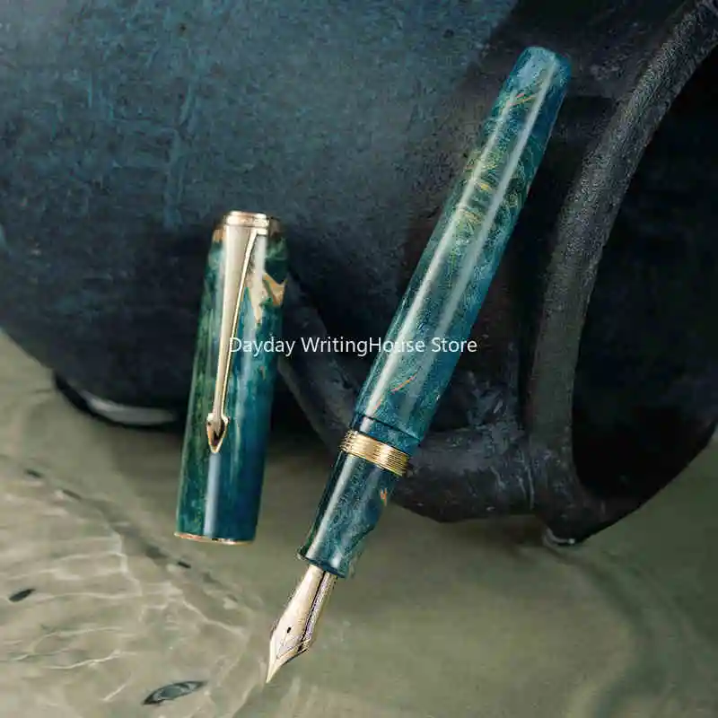 New-Hongdian-A7-Stable-Wood-Unique-Texture-Fountain-Pen-NO-6-Hand ...