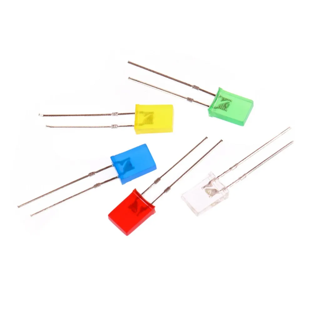 20PCS-LOT-Square-LED-Light-2-5-7mm-White-Blue-Red-Green-Yellow-2x5x7mm ...