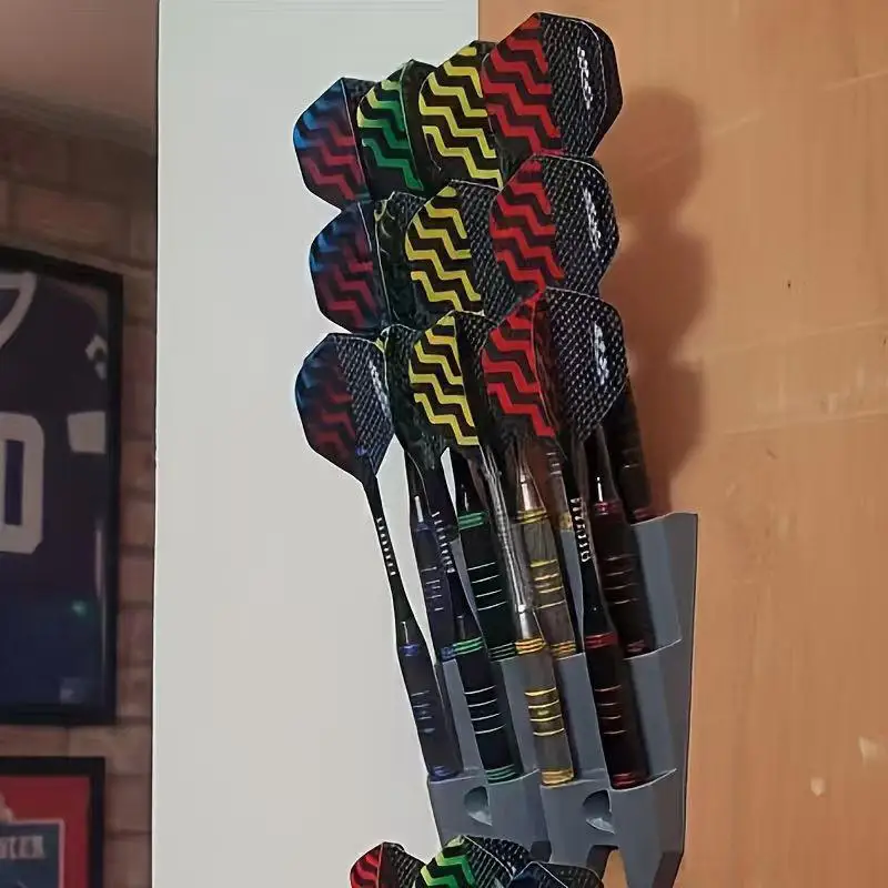 Practical 1pc Minimalist Dart Display Rack, Wall Mount Holds 9 Darts ...