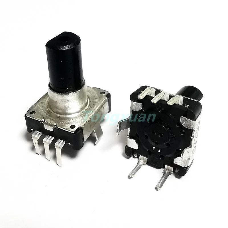 1PC 360 Degree Rotary Encoder EC12 RE12 Audio Encoder Coding 5Pin 30 Position With Push Button ...