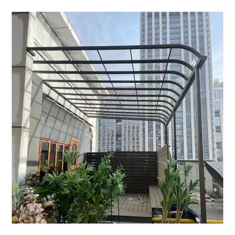 Outdoor Aluminum Frame Polycarbonate Canopy Balcony Awning Patio ...