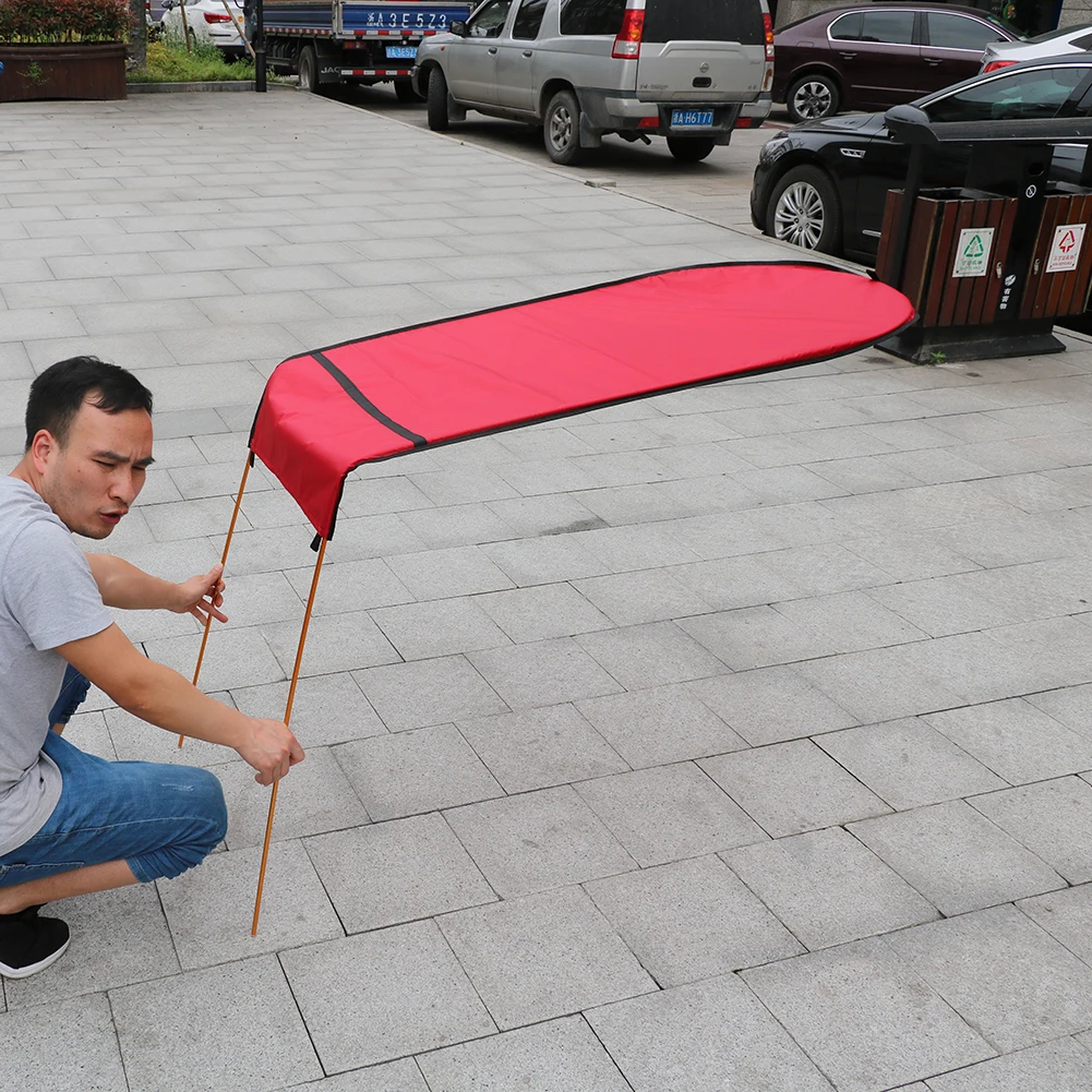 Single Kayak Awning Cover Boat Shed Cloth Canoe Sun Shade Canopy ...