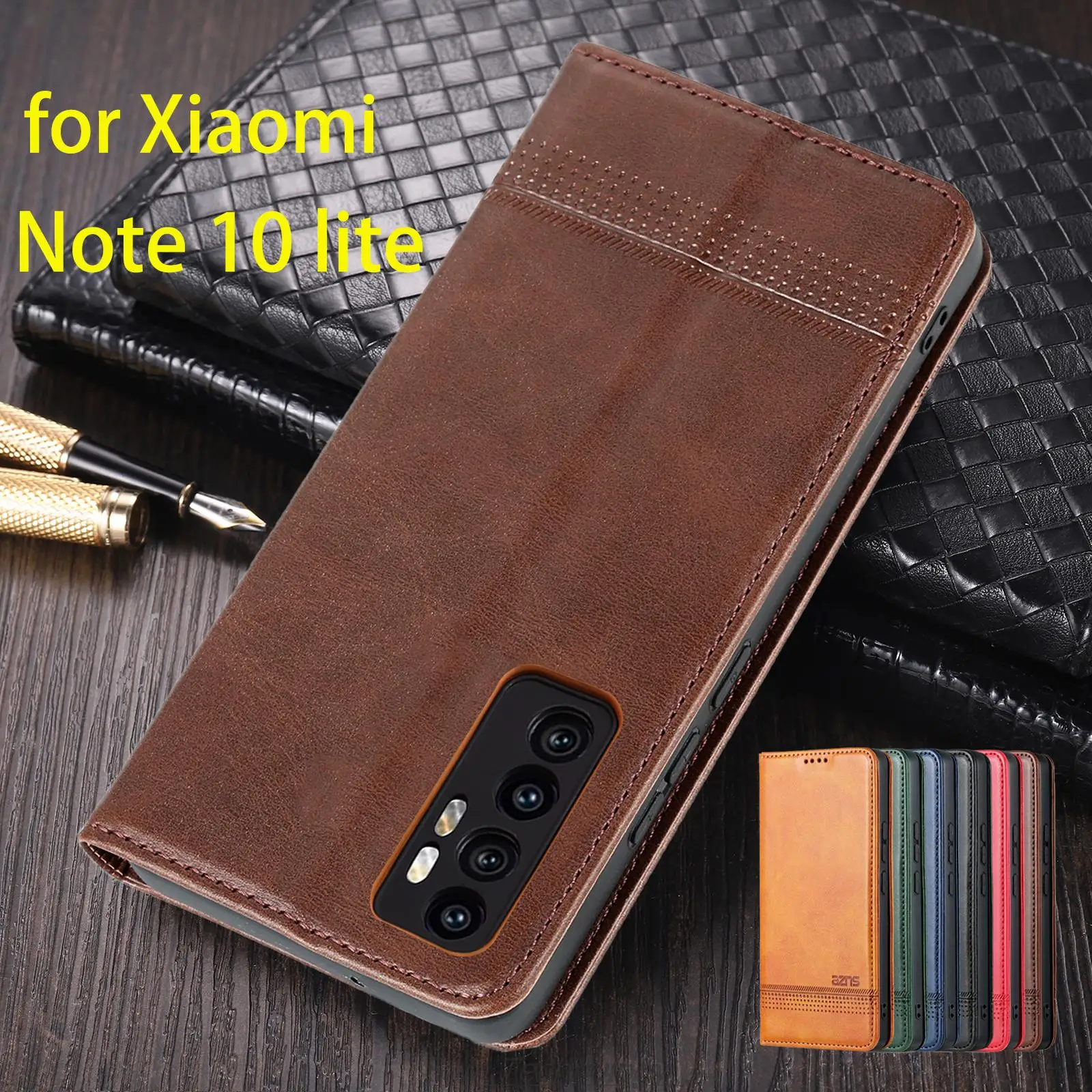 Deluxe-Magnetic-Adsorption-Leather-Fitted-Case-for-Xiaomi-Mi-Note-10 ...