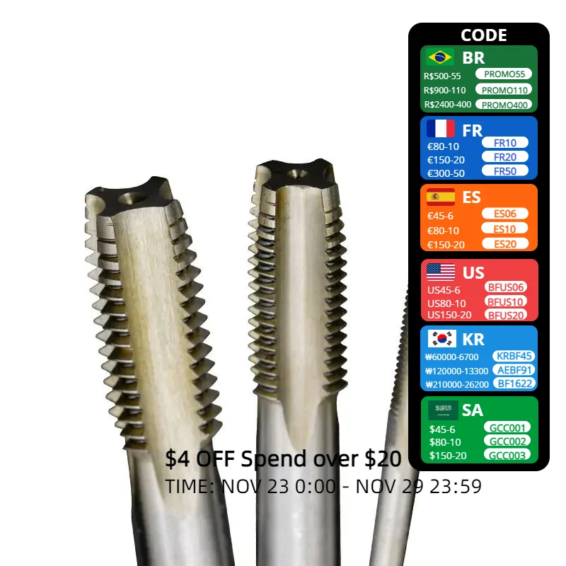 1-5-10pcs-high-quality-Hss-Machine-Screw-Thread-Metric-Plug-Tap-Screw ...