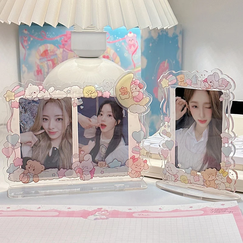 Kawaii-Acrylic-Photocard-Stand-Photo-Frame-Kpop-Photocard-Holder ...