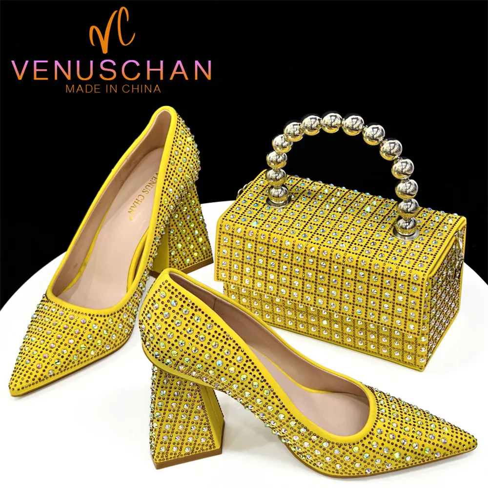 Venus-Chan-Nigerian-Heel-Party-for-Women-Yellow-Shoes-and-Bag-Set ...