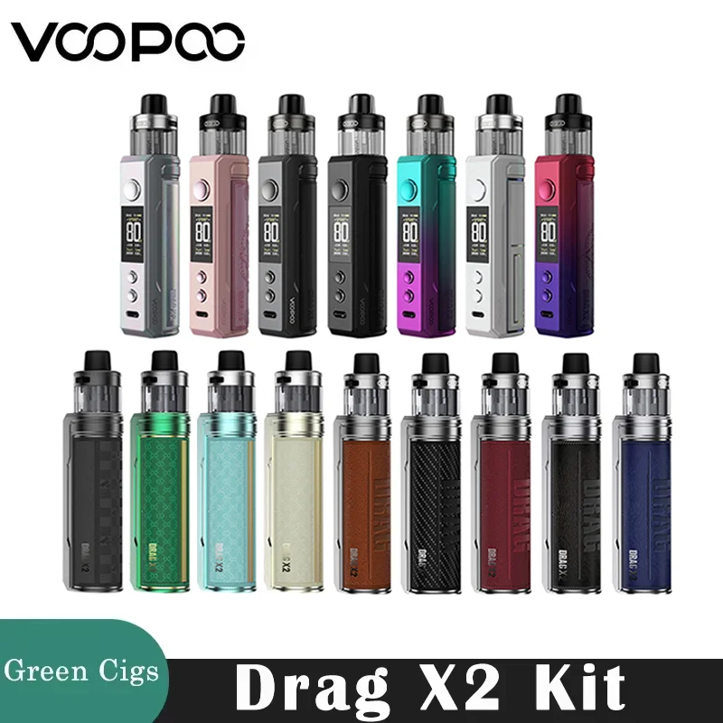 Original-VOOPOO-Drag-X2-Kit-80W-DTL-Vape-fit-18650-Battery-5ML-PnP-X ...