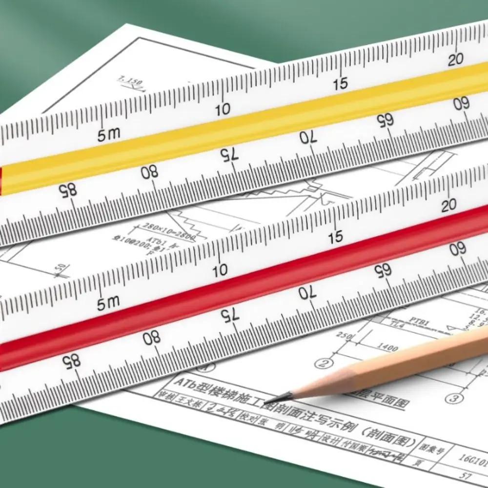 30cm-Triangular-Scale-Ruler-Multifunction-Drawing-Technical-Drawing ...