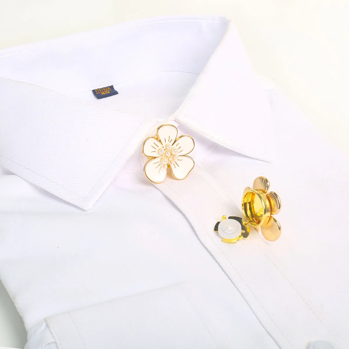 2pcs/set Flower Cufflinks Cover Button Cover for Shirt Sleeve Button ...