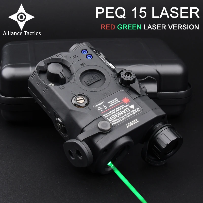 PEQ-15-Tatical-Red-Green-Dot-Dual-Beam-Laser-Sight-AN-No-Light-IR-Fit ...