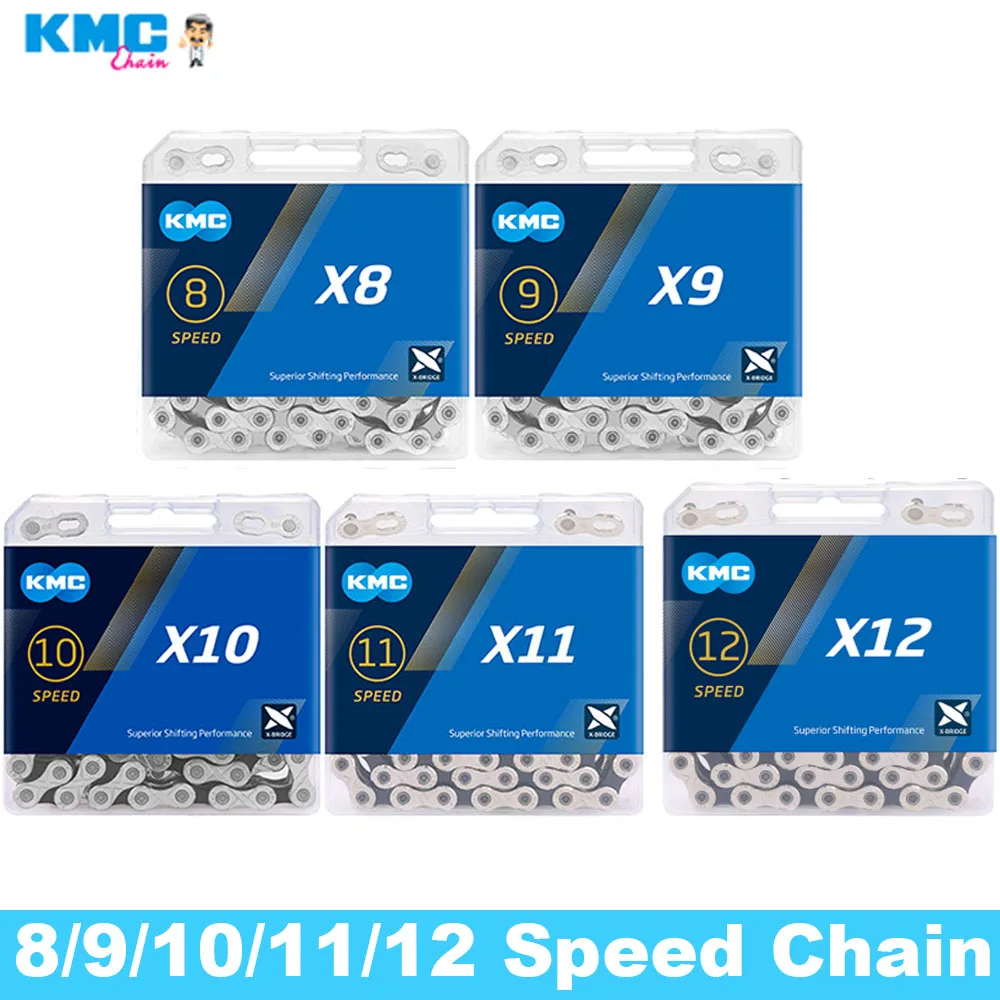 KMC-X8-X9-X10-X11-X12-Speed-Bike-Chain-Road-MTB-Snow-Bike-Chain-For ...