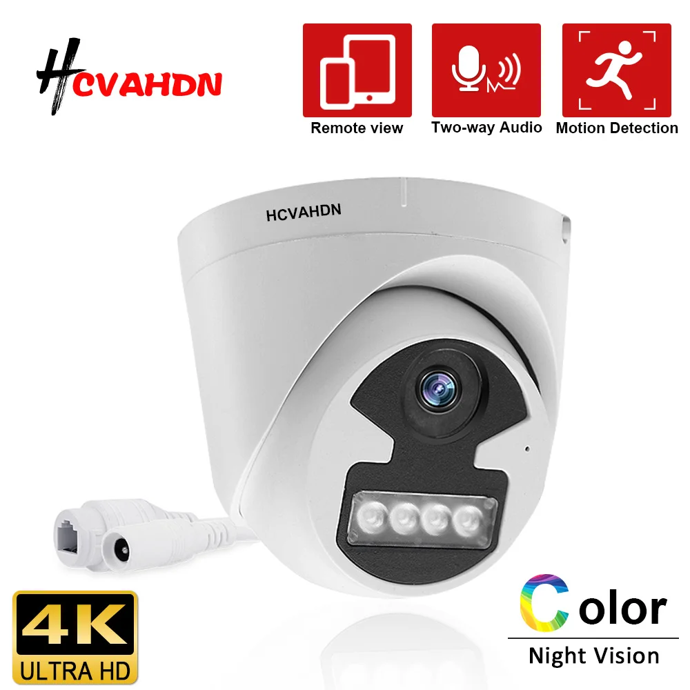4K-8MP-POE-IP-Camera-Indoor-Home-CCTV-Dome-Security-Camera-Full-Color ...
