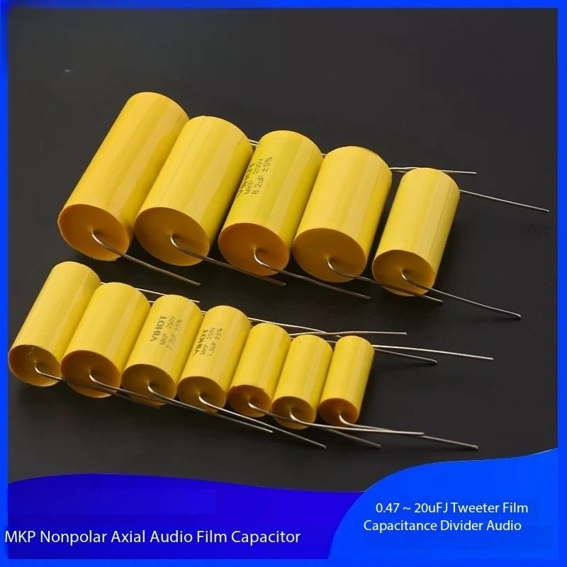 1PCS-250V-Stepless-MKP-Axial-Yellow-Circle-Piercing-Capacitor-0-47-47uF ...