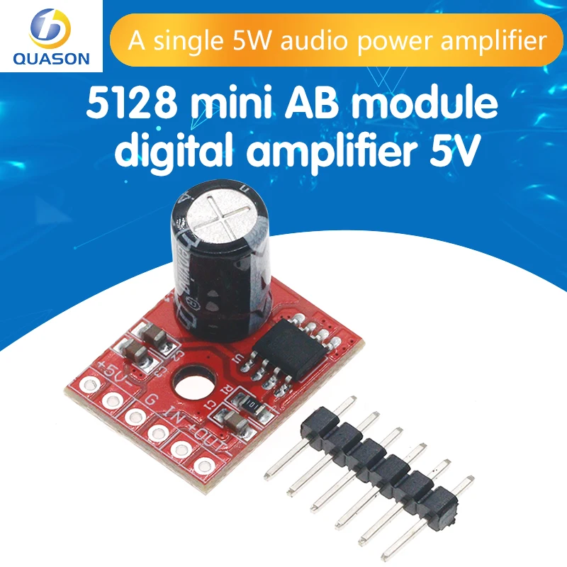 5128-Mini-Class-AB-Module-Digital-AmplifierS-Board-5V-Mono-5W-Audio ...