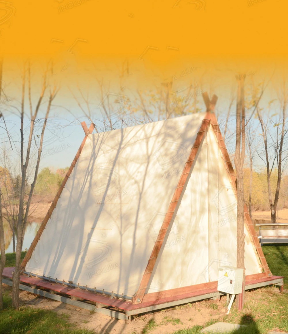 Outdoor Camping Triangle Pentagon Tent Waterproof And Rainproof Indoor ...
