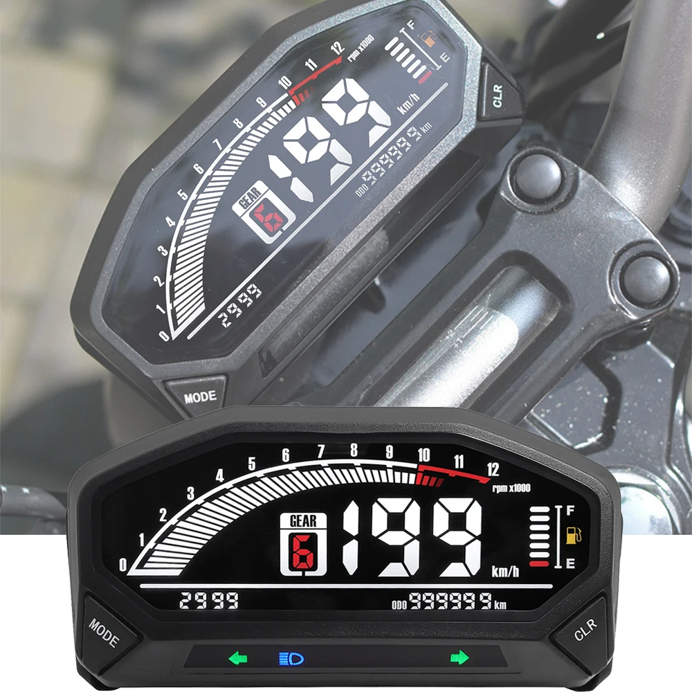 Universal-LED-einstellbarer-Tachometer-10000-U-min-Display-Tachometer ...