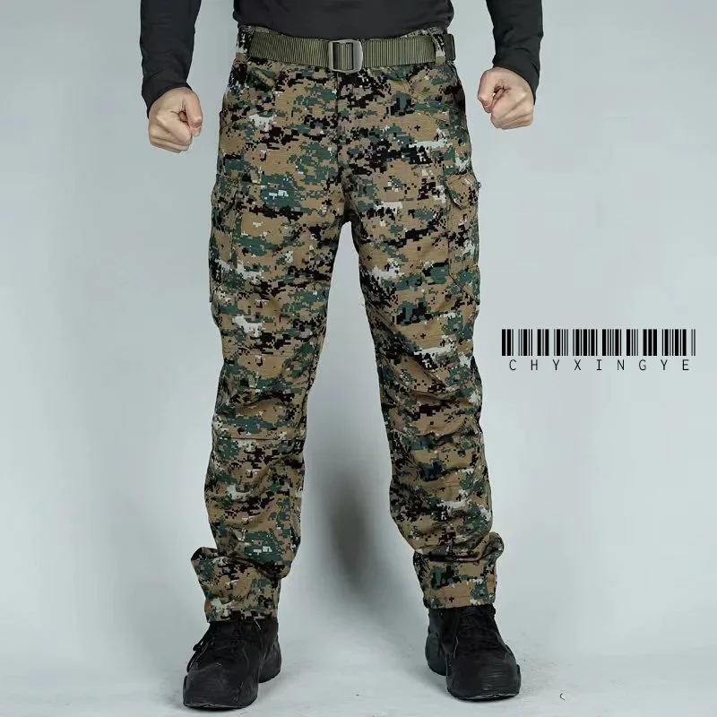 Tactical Cargo Pants Men Outdoor Waterproof SWAT Combat Military ...