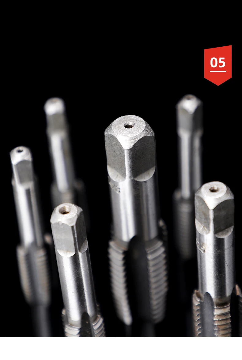 Clé et douille,taraud à filetage pour main droite,2 pièces,HSS,Machine,taraud à vis métrique ...