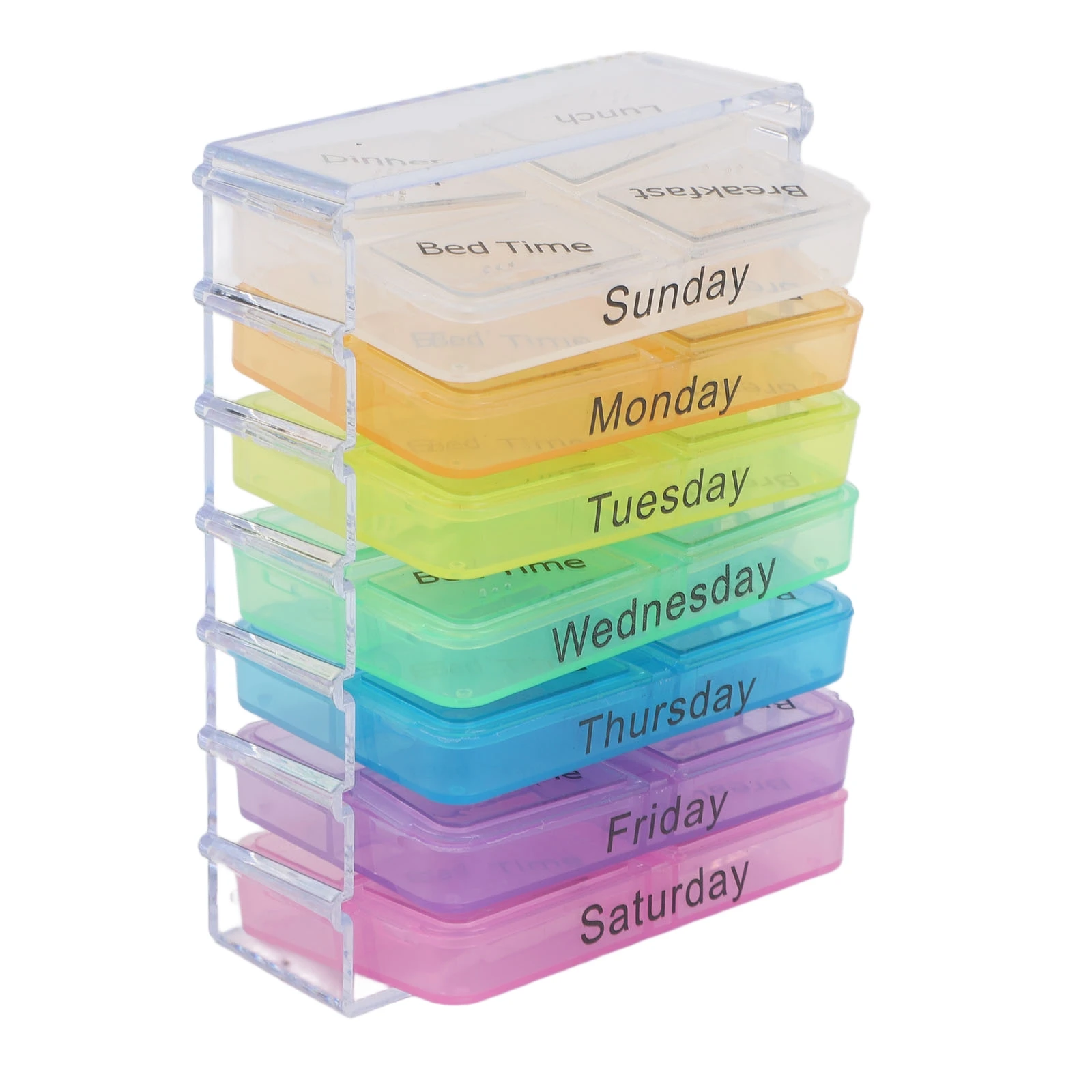Practical Professional Pill Box Portable Travel 7 Day Dispenser Holder ...