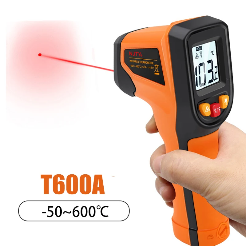 T600A-Digital-Infrared-Thermometer-50-600-Laser-termometro-Pyrometer ...