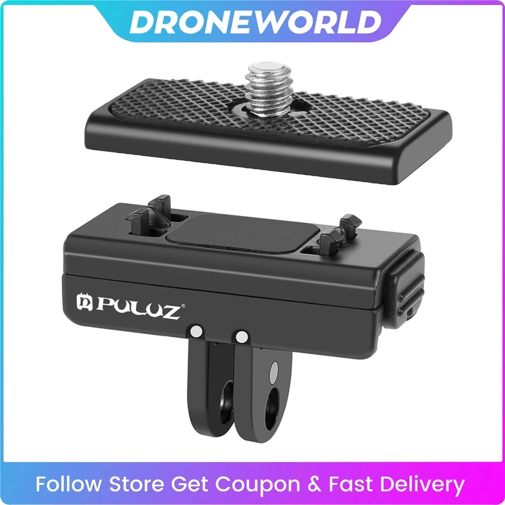 PULUZ-Magnetic-Quick-Release-Base-Mount-For-Insta360-X4-For-Insta360 ...