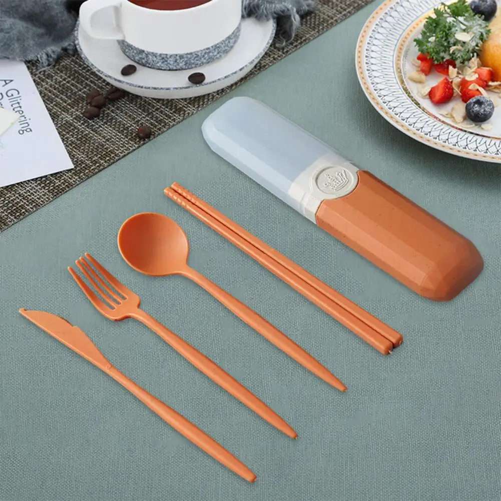 Portable-Dinnerware-Tableware-with-Storage-Box-Portable-Durable ...