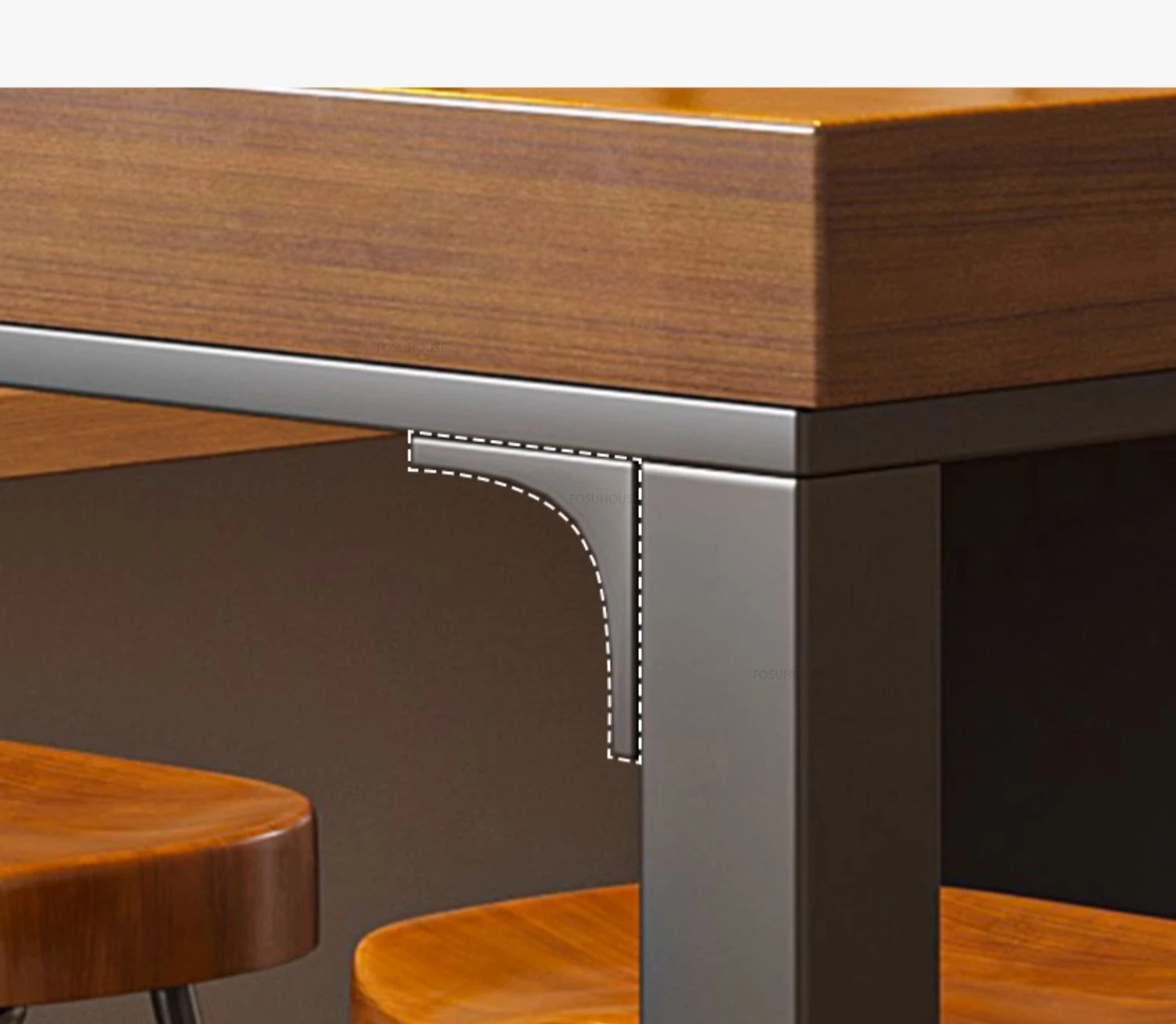 Leisure Iron Art Bar Tables Simple Kitchen Furniture Home Wooden High ...