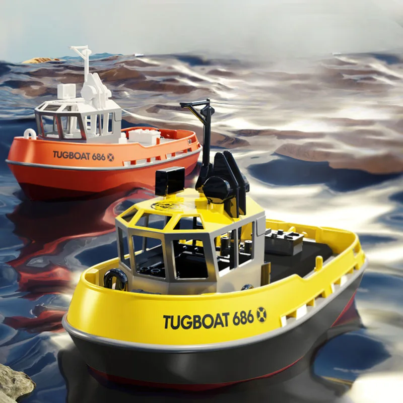 1-72-RC-Tugboat-686-Mini-Electric-Remote-Control-Boat-Model-Toy-Gift-Q ...