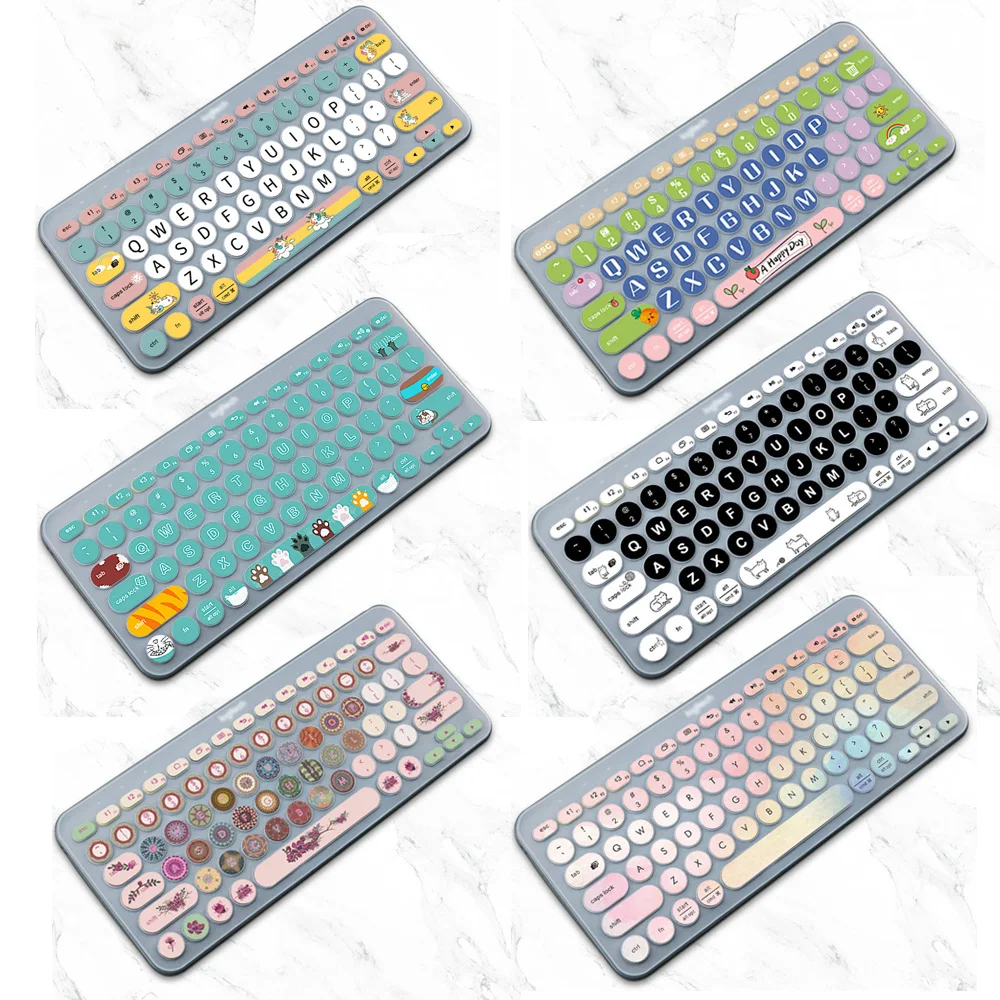 Besegad Fashion Colorful Laptop Silicone Keyboard Cover Skin Sticker ...