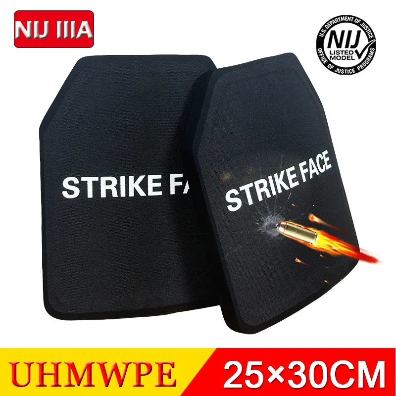 tactical-vest-chest-insertion-plate-10-12-Inch-NIJ-Level-IIIA-UHMWPE ...