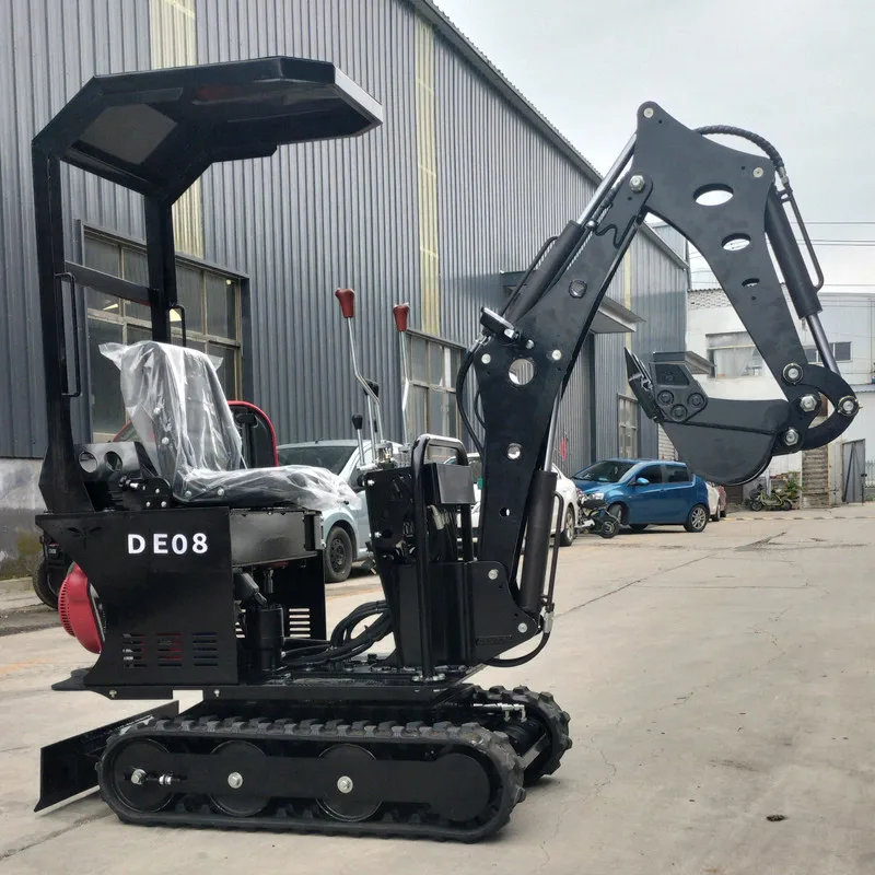 Mini-Escavadeira-De-Esteira-De-Jardim-m-quinas-De-Movimenta-o-De-Terra ...