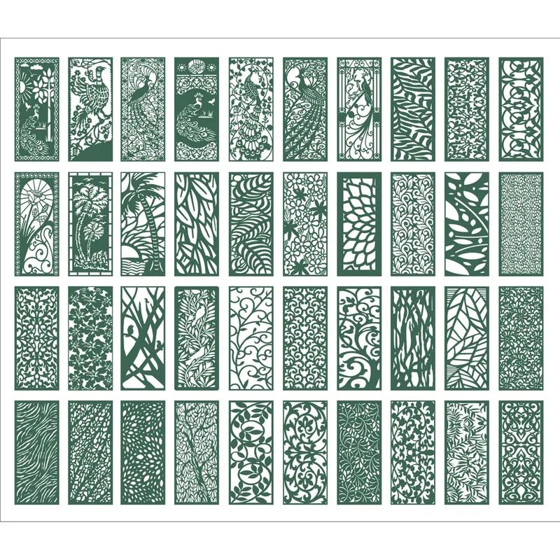 Plantilla de Panel divisor de habitación CNC, diseño de corte láser ...