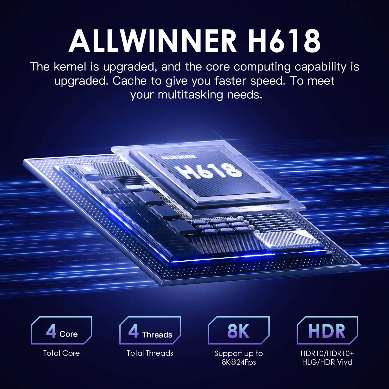 HONGTOP H20 PLUS Smart Android TV Box Android 14.0 H618 64GB 2.4&5G ...