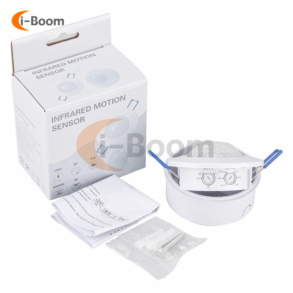 3-200LUX-Adjustable-Human-Infrared-Motion-Sensor-Switch-AC-220-240V-500 ...