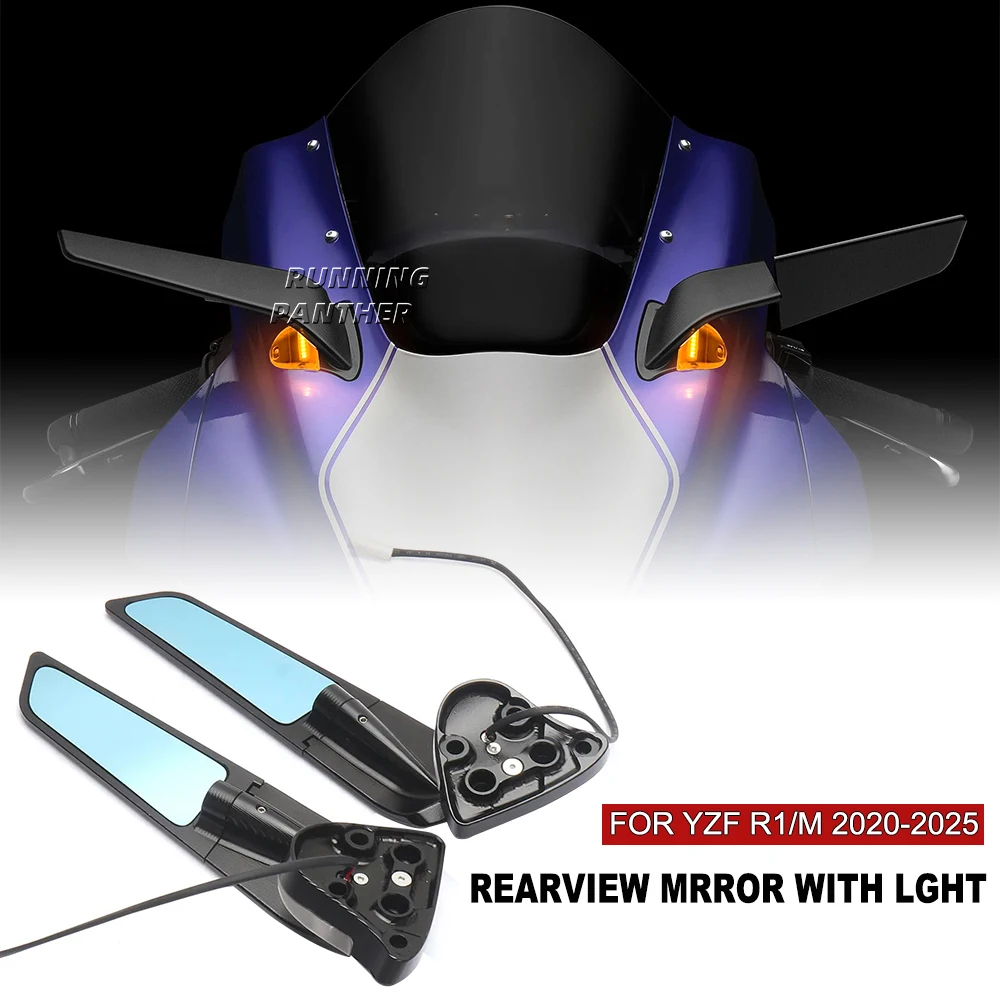 For Yamaha YZF R1 r1 M 2020 - 2025 Motorcycle Rearview Side Mirrors ...