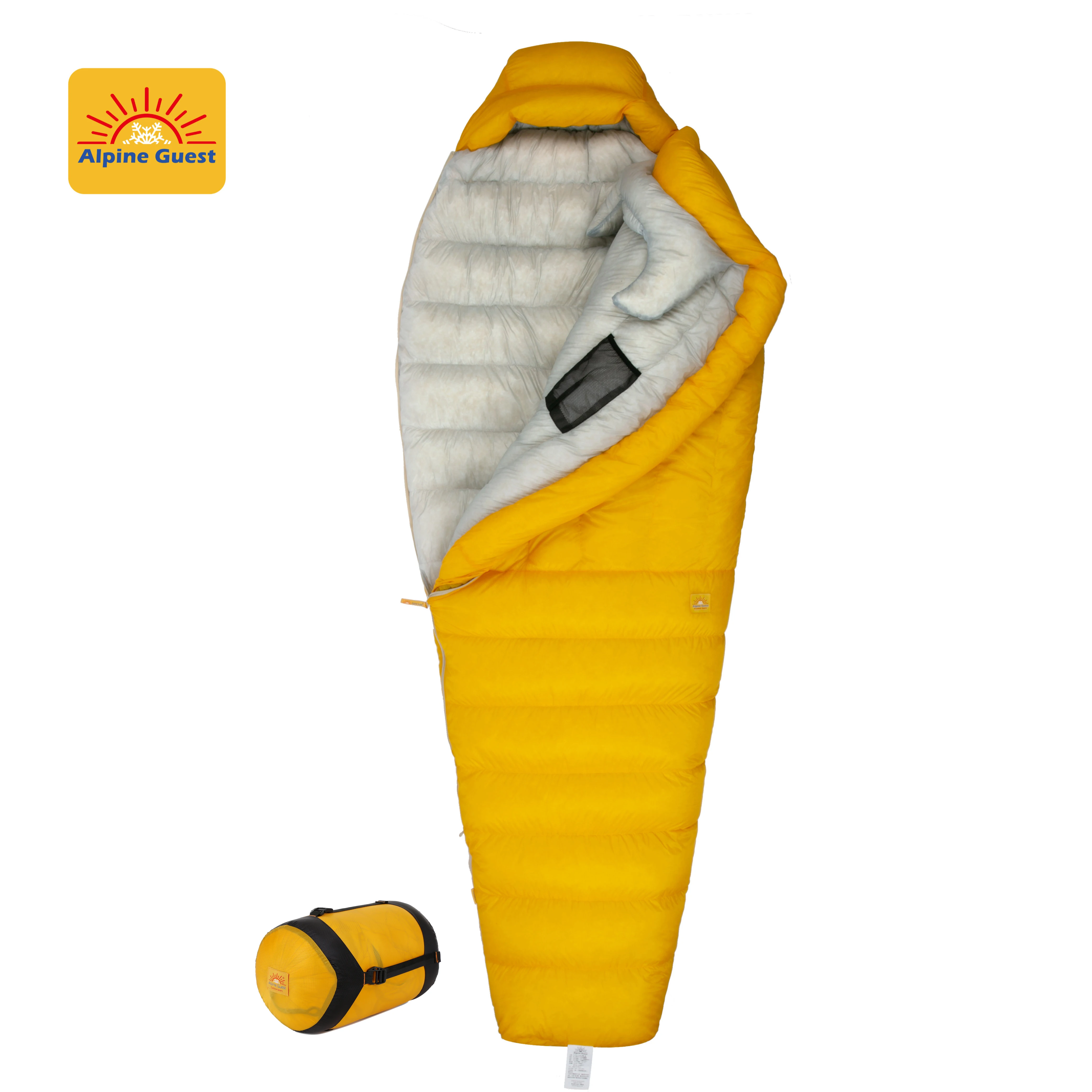 Alpine Guest outdoor mummy ultralight 10d nylon 800+FP down sleeping ...