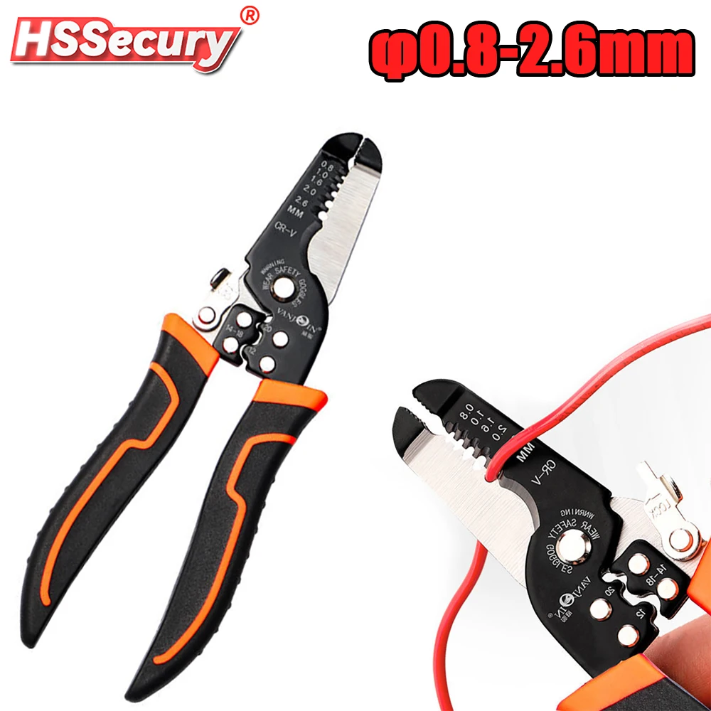 Hssecury 175mm Wire Stripper Puller Multifunctional Electrician ...