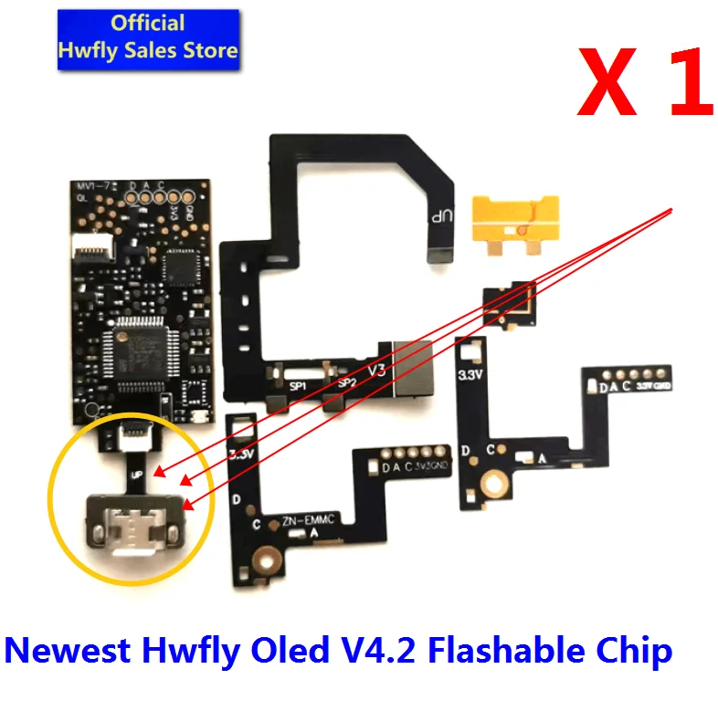 Newest Hwfly Core V5 Upgradable & Flashable Both Support V1 & V2 Erista and Mariko Console with ...