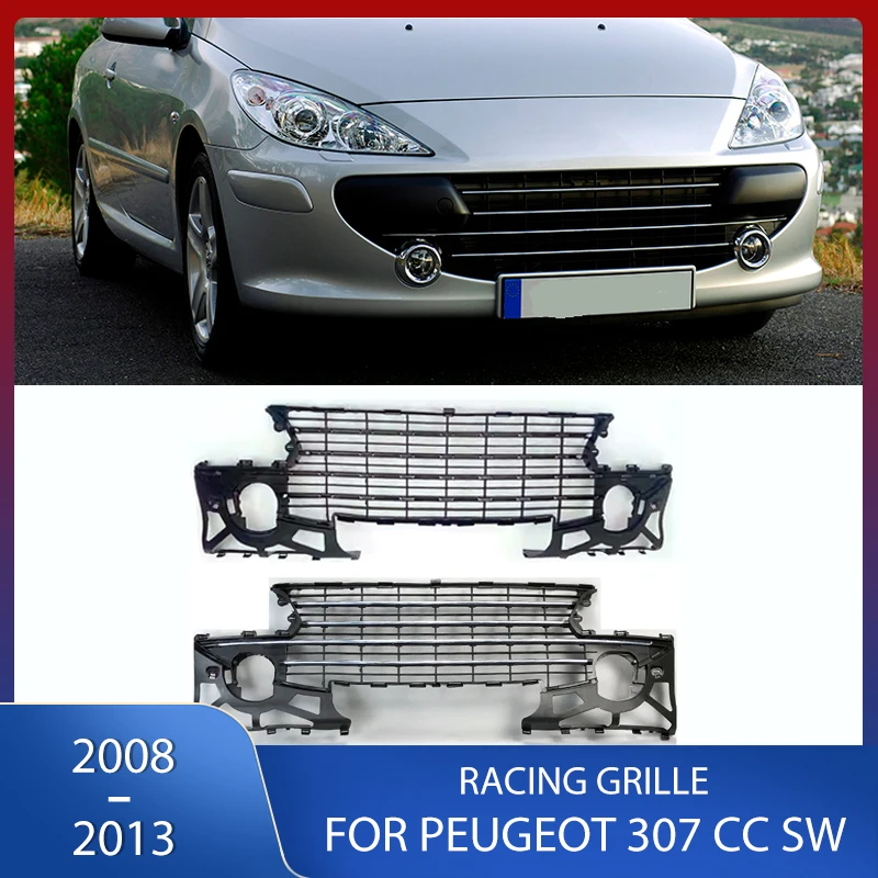 Front Center Grille Bumper Lower Racing Grills Ventilation Net Car ...