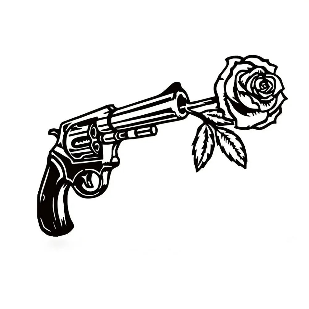 Rose-Metal-Wall-Decor-Unique-Revolver-Sign-Wall-Decor-Plaque-Art ...