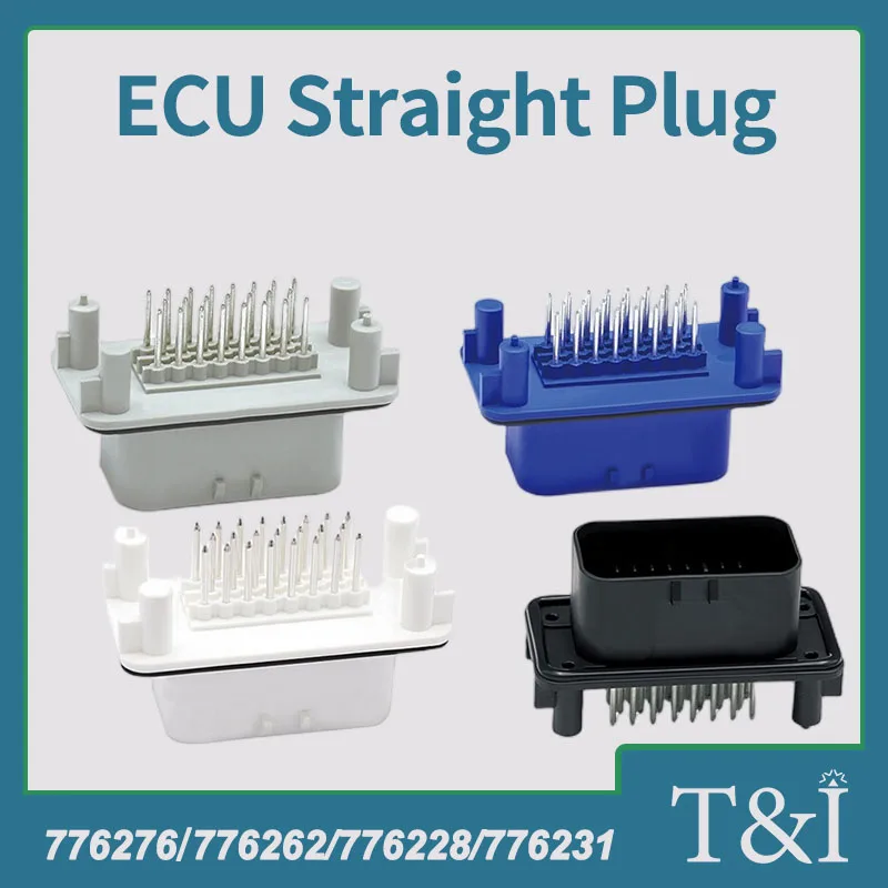 1-5-20PCS-ECU-Straight-Plug-8-14-23-35Pin-Board-End-Wiring-Socket ...