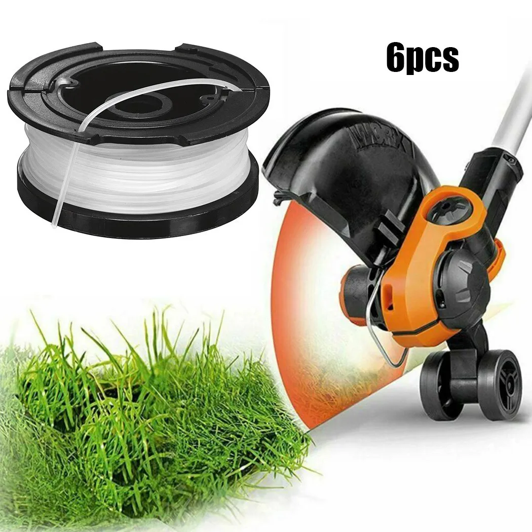 6PCS Trimmer Spool Lines For Black& Decker A6481 Trimmer Spool& Line ...
