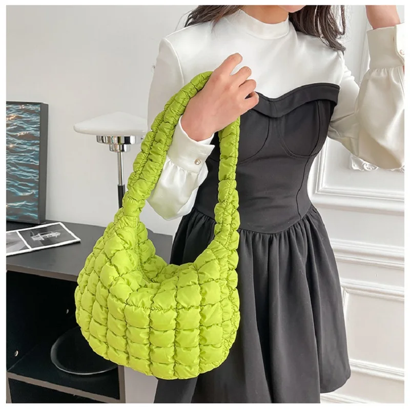 New-Trendy-Women-Large-Quilted-Puffer-Tote-Bag-Light-Weight-Cloud-Bag ...