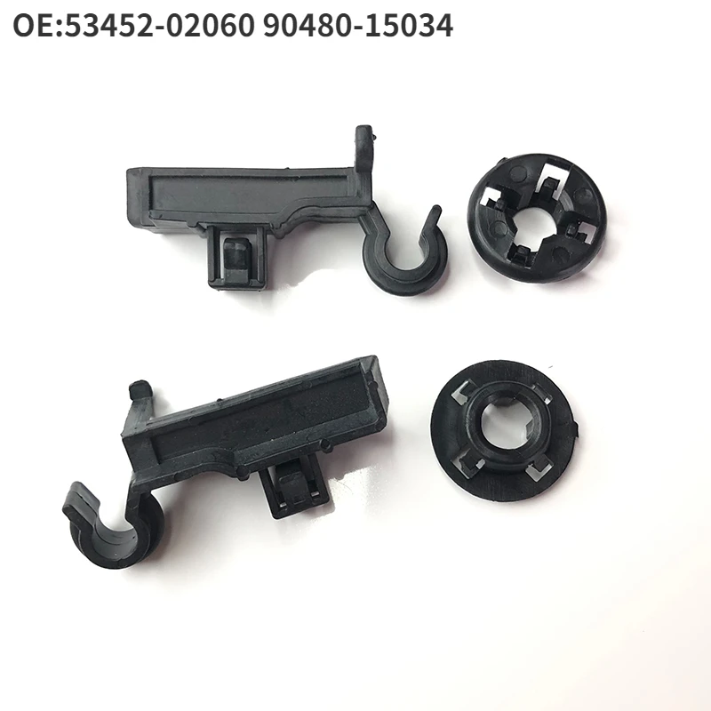 Car Hood Support Prop Rod Clips Grommet Bonnet Stay Holder For Toyota ...