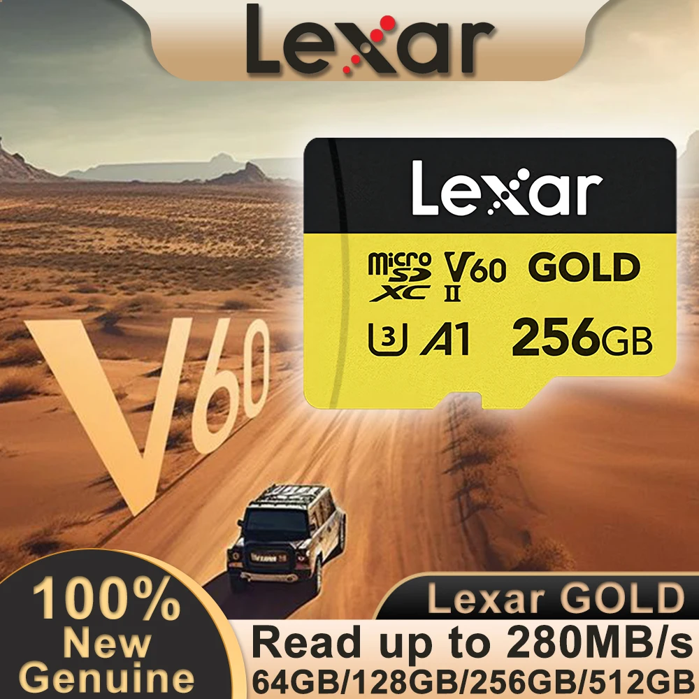 Original-NEW-Lexar-Professional-GOLD-microSDXC-Card-128GB-256GB-UHS-II ...