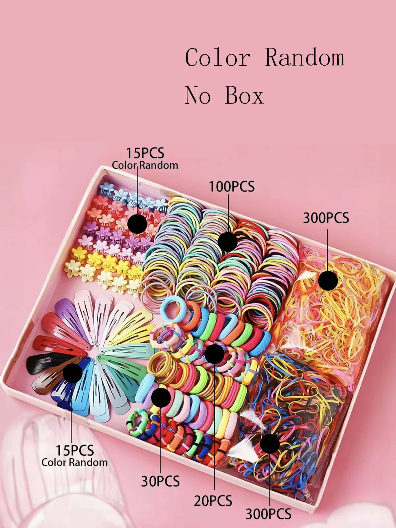 7-piece-set-Girls-Colorful-Hair-Bands-Set-Kids-Hair-Accessories-Elastic ...