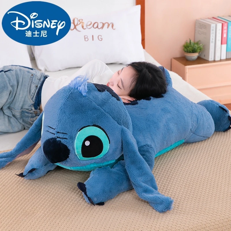 Disney-mu-eco-de-peluche-de-Lilo-Stitch-almohada-suave-postura-propensa-azul-oscuro-claro-45.jpg