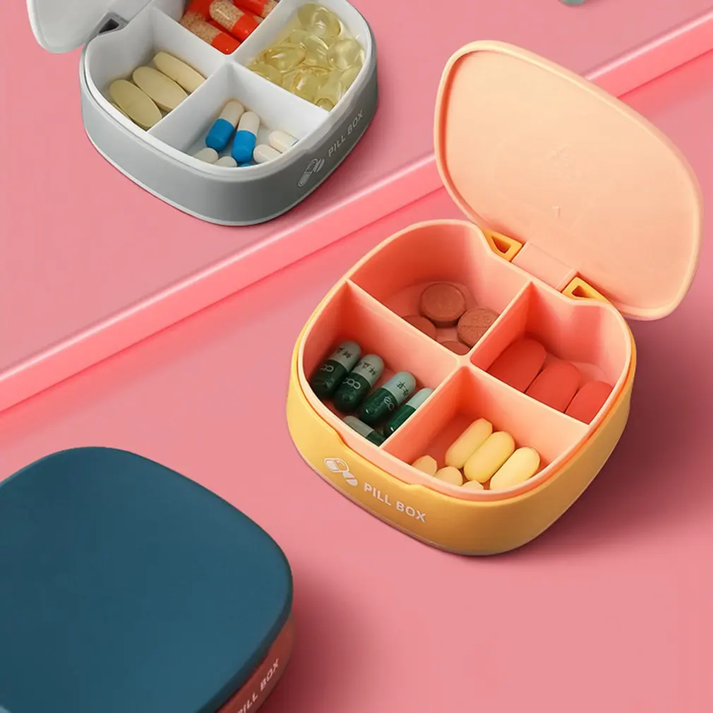 Portable-Silicone-Mini-Dispensing-Compartment-Storage-Box-Medicine-Case ...