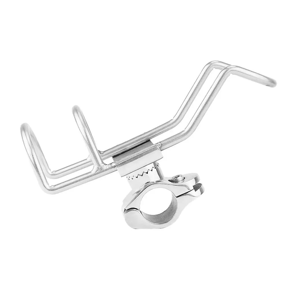 Stainless-Steel-Boat-Raft-Fishing-Rod-Holder-Adjustable-Pole-Bracket ...
