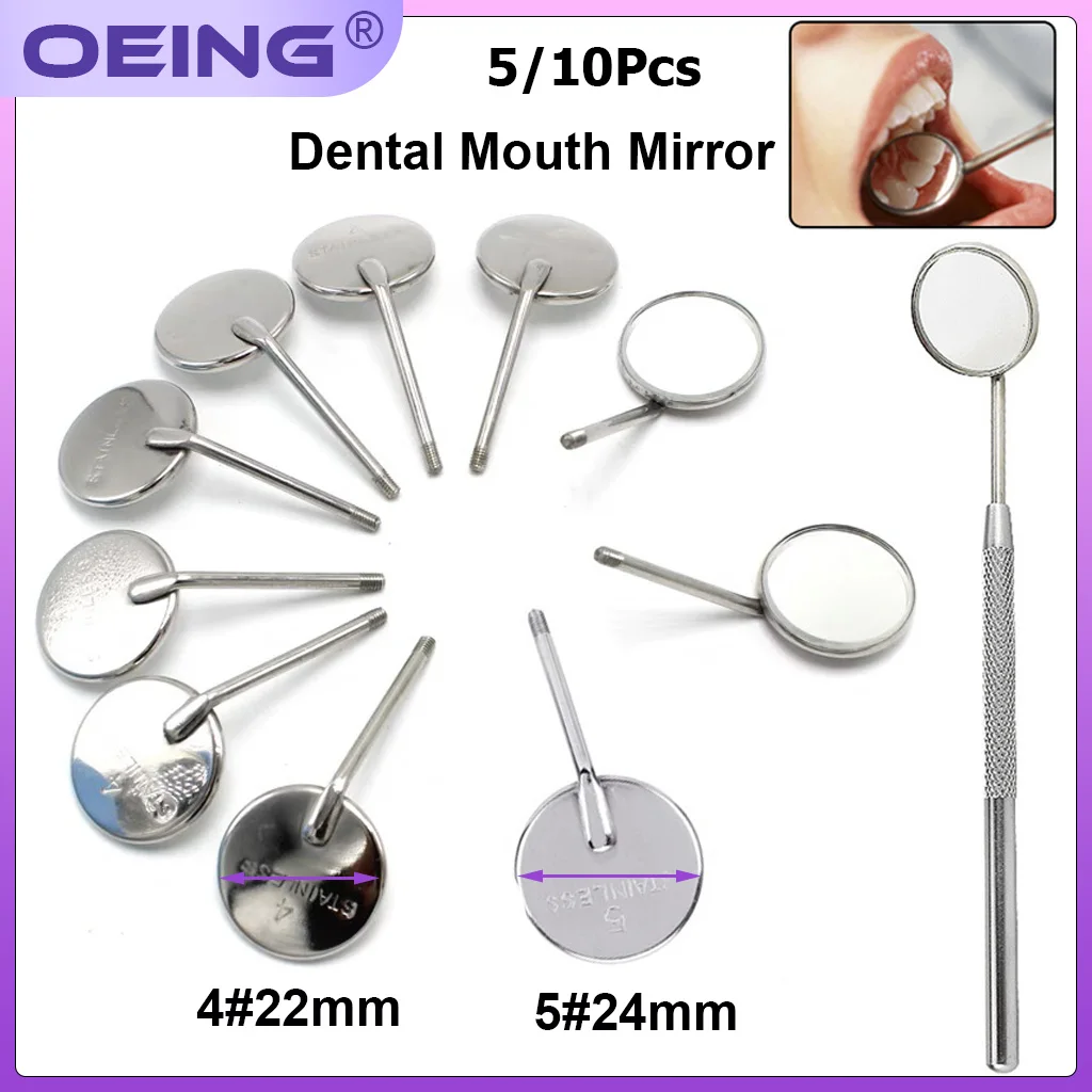1-Set-Dental-Mouth-Mirror-Reflector-Dentist-Equipment-Stainless-Steel ...